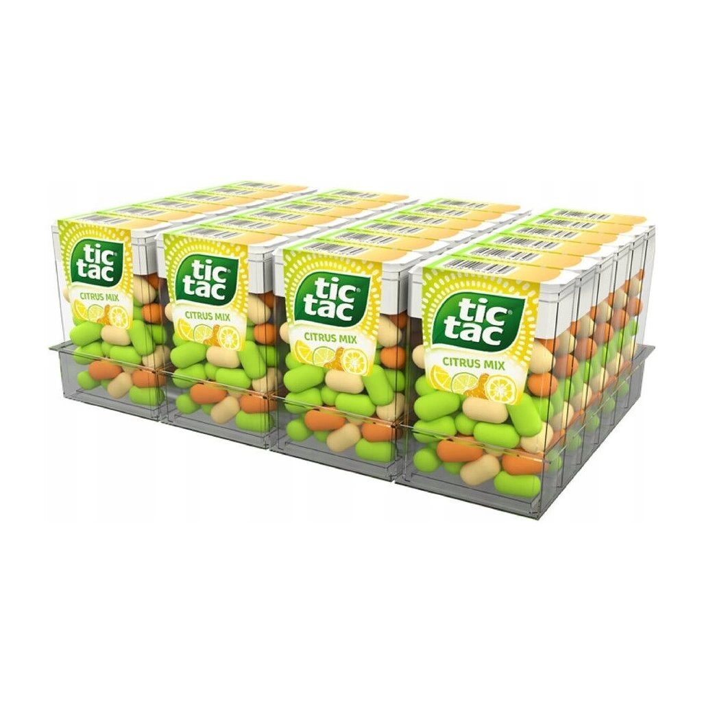 Bomboane mentolate cu aroma de lamaie Tic Tac Citrus Mix Maxi Pack 18g ...
