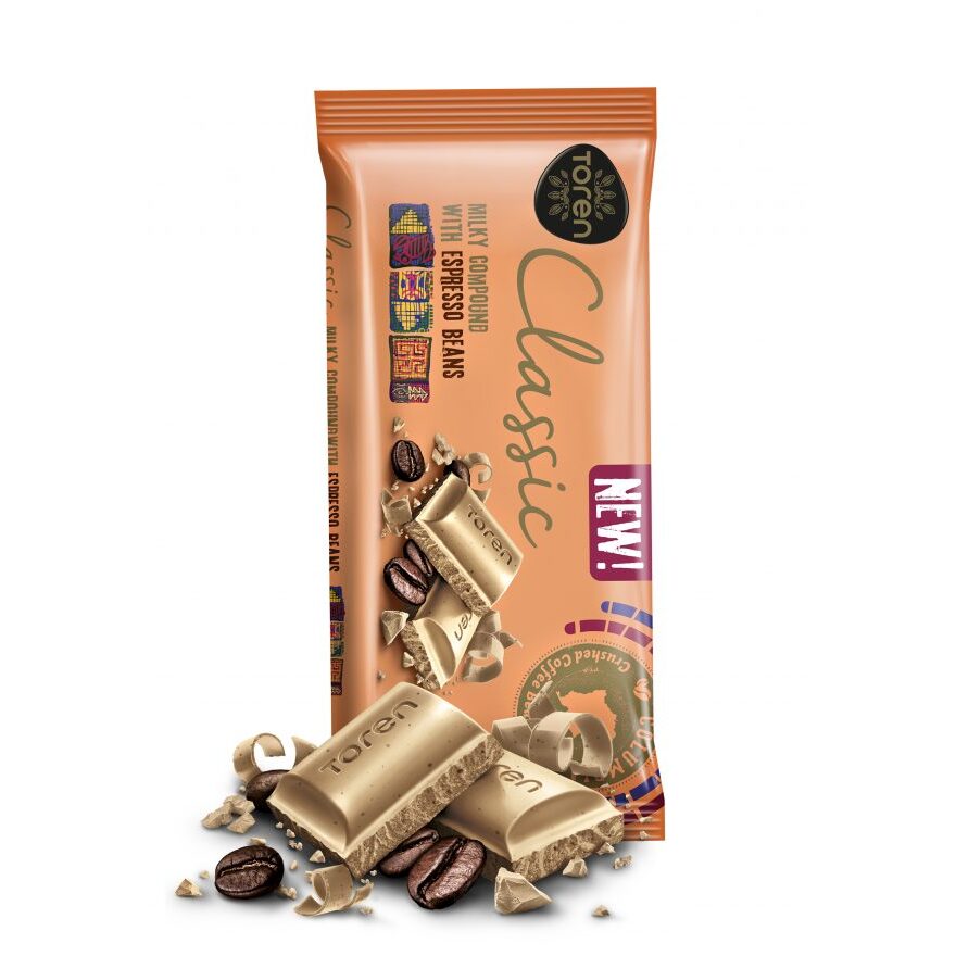 Tableta de ciocolata cu crema espresso Toren, 50 g - zozocafe