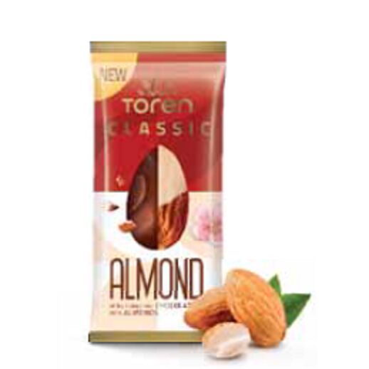 Tableta de ciocolata cu migdale Toren, 50 g - zozocafe