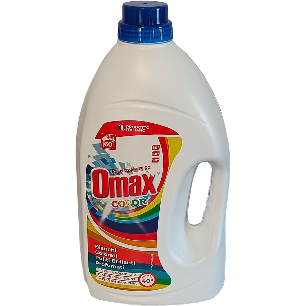 Detergent lichid rufe colorate Omax, 3 l, 60 spalari - zozocafe
