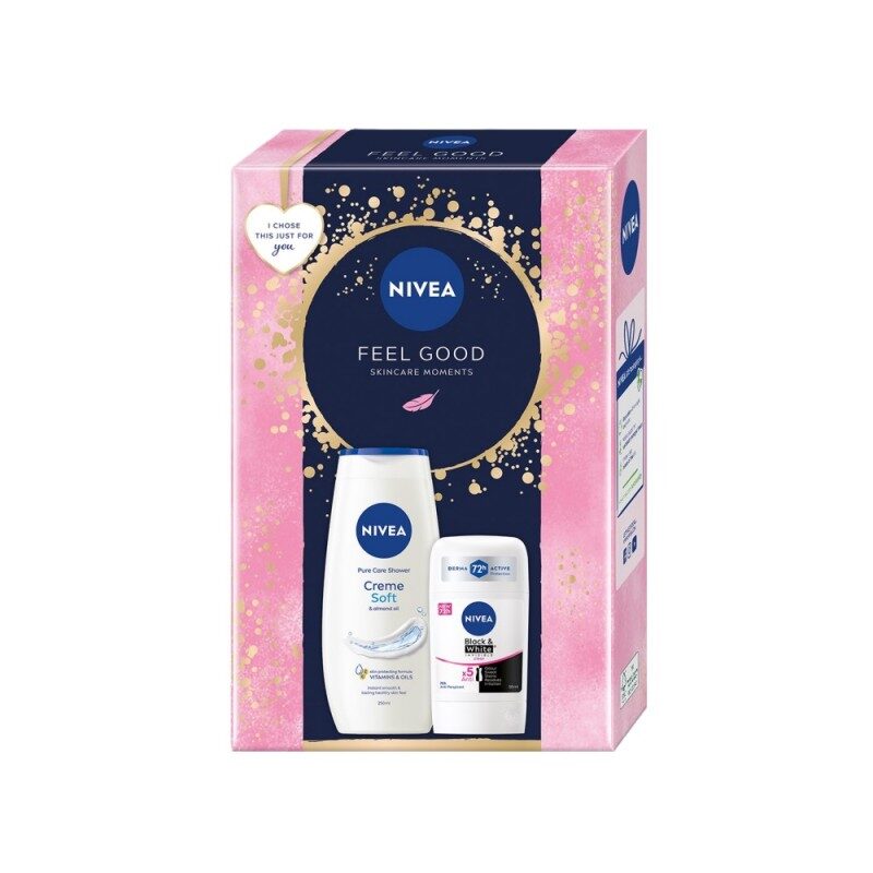 Set Cadou Femei Nivea Feel Good, Gel de Dus Creme Soft, 250 ml si ...